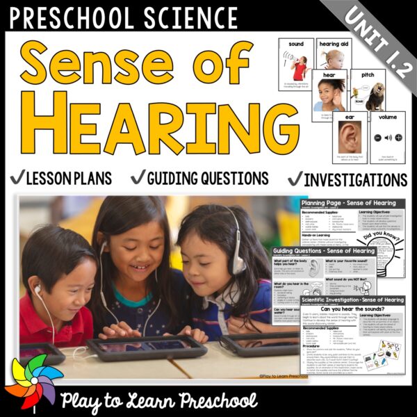 Sense of Hearing Preschool Science Center - Play to Learn Preschool