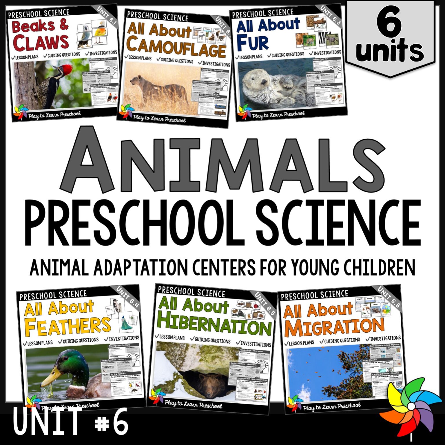 Preschool Science Centers - Animals Unit 6 - Play to Learn Preschool