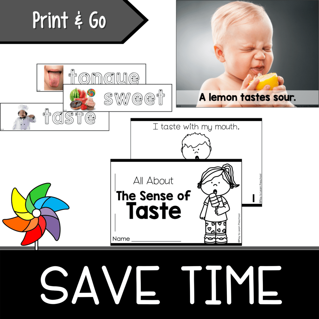 Sense of Taste Preschool Science Center - Play to Learn Preschool