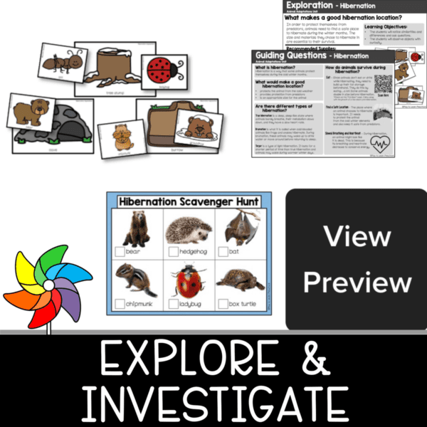Hibernation Preschool Science Center - Play to Learn Preschool