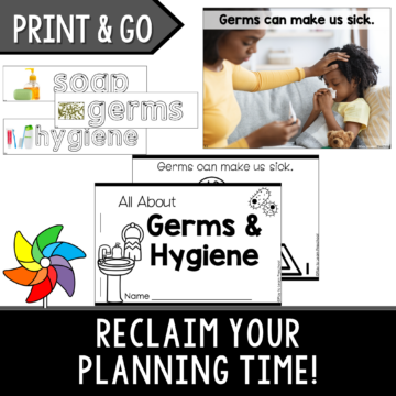 Germs & Hygiene Preschool PreK Science Centers - Play to Learn Preschool