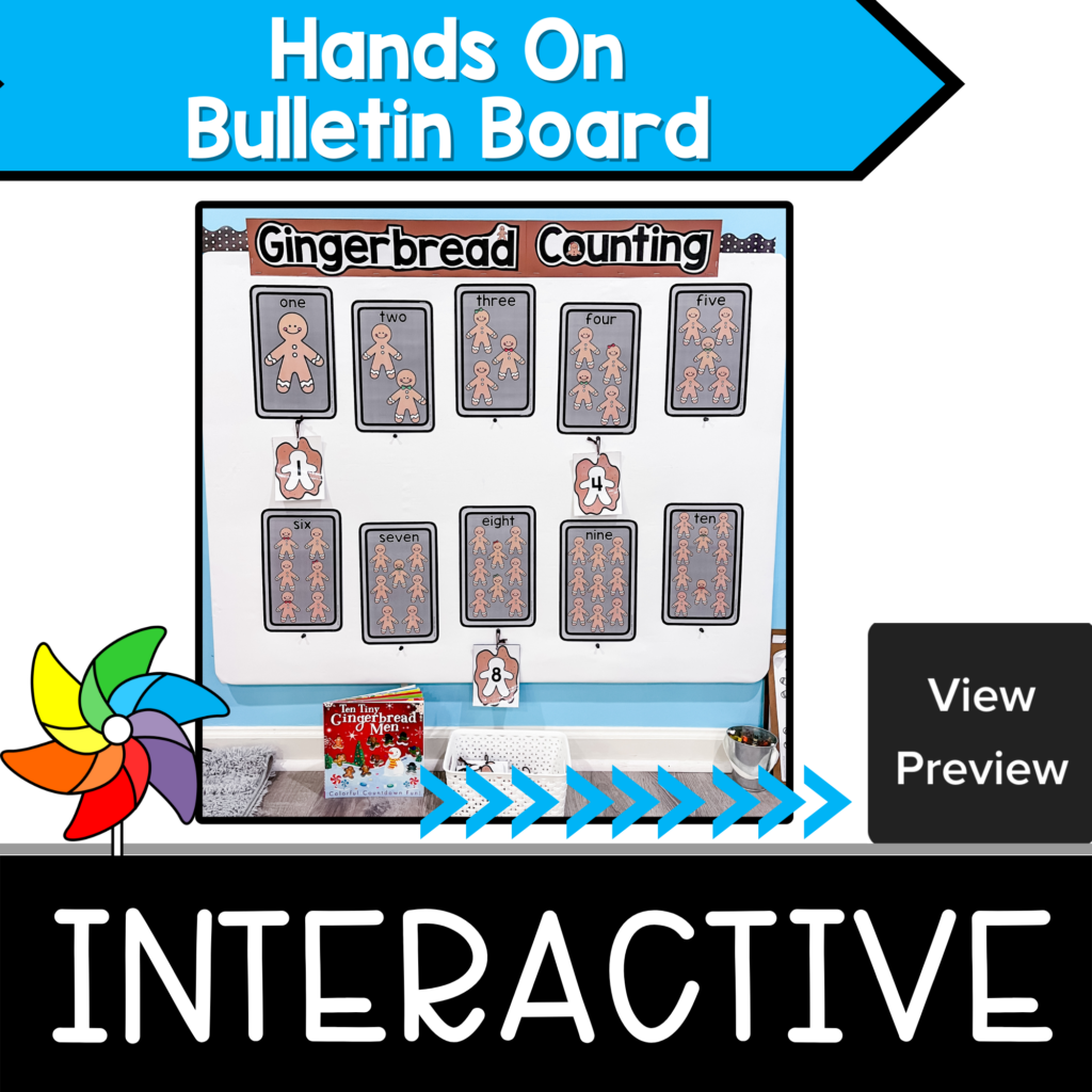 Gingerbread Counting Bulletin Board - Play to Learn Preschool