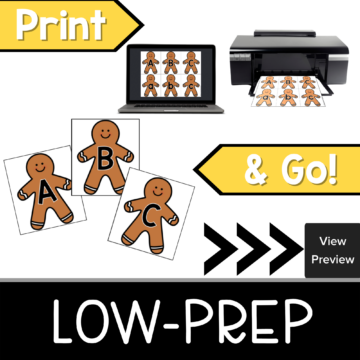 Gingerbread Letter Cards - Play to Learn Preschool