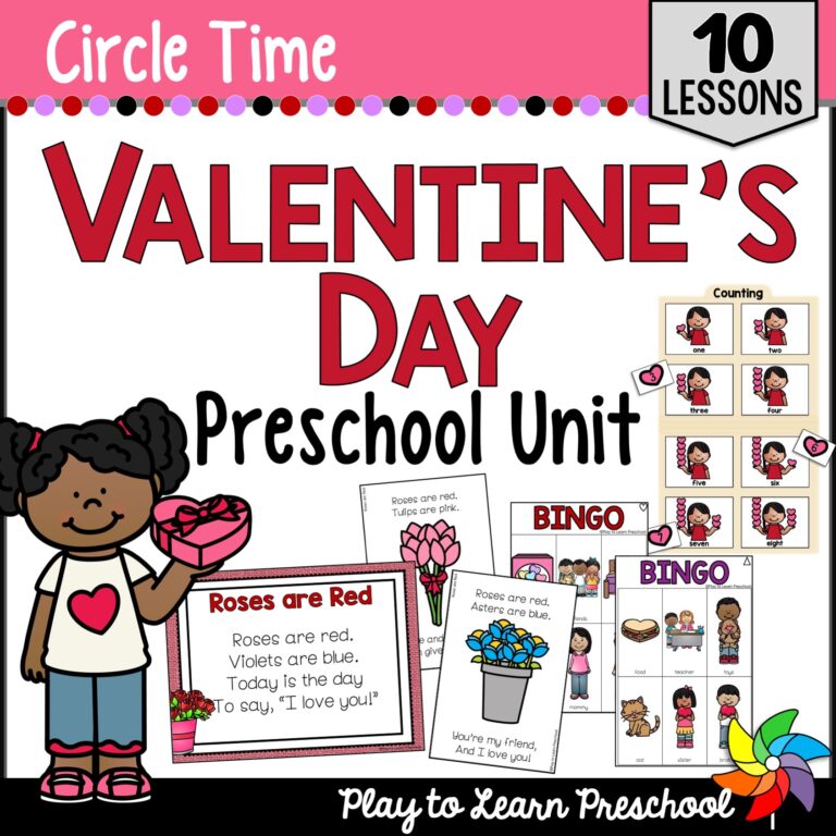 Valentine's Day Circle Time Activities for Preschoolers - Play to Learn ...