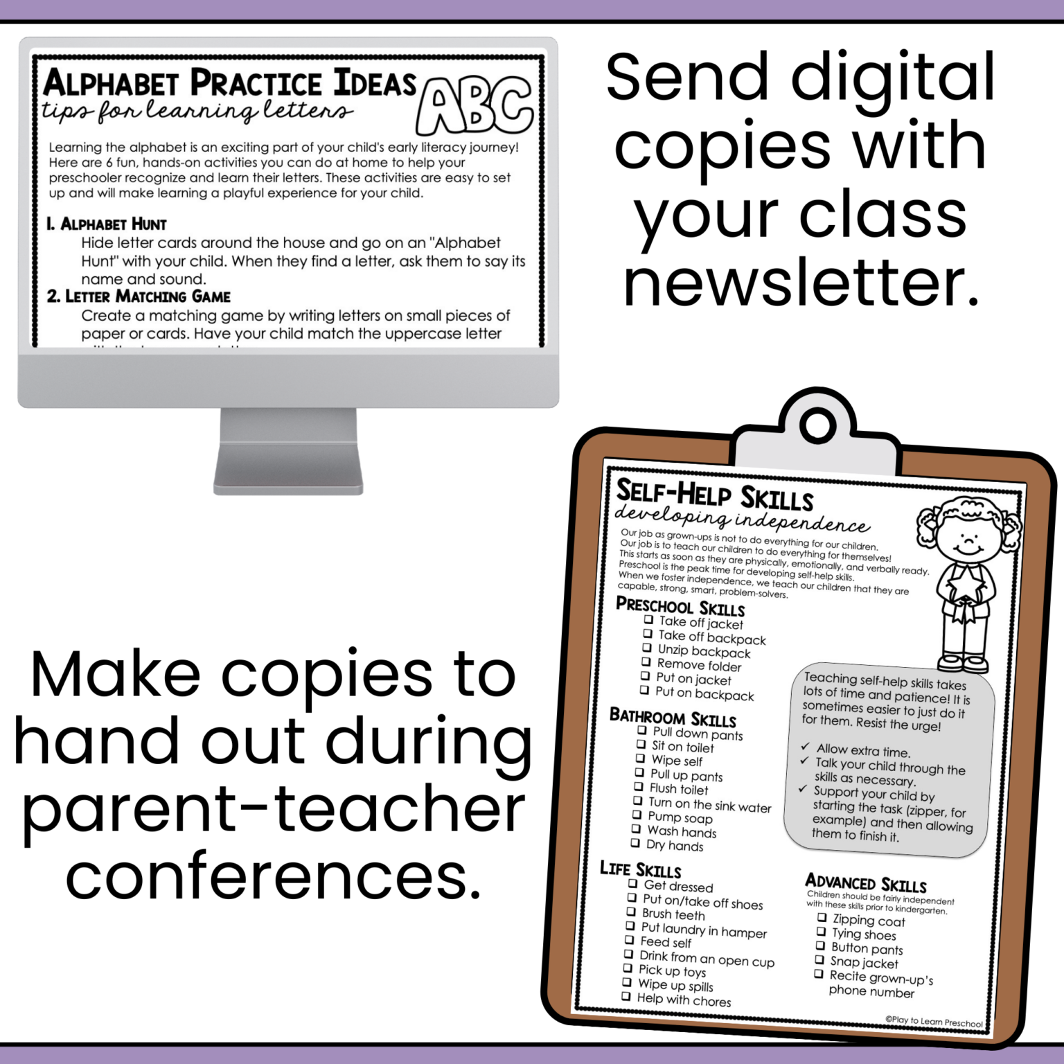 30 Essential Parent Handouts for Preschool Teachers - Home-School ...