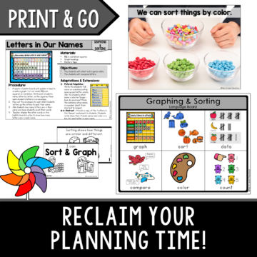 Sorting and Graphing Math Activities Lesson Plans Math Unit for ...