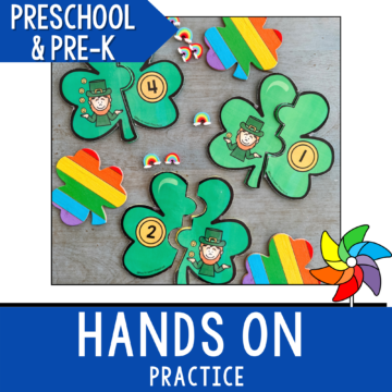 St. Patrick's Day Counting Games Preschool Math Activities Number ...
