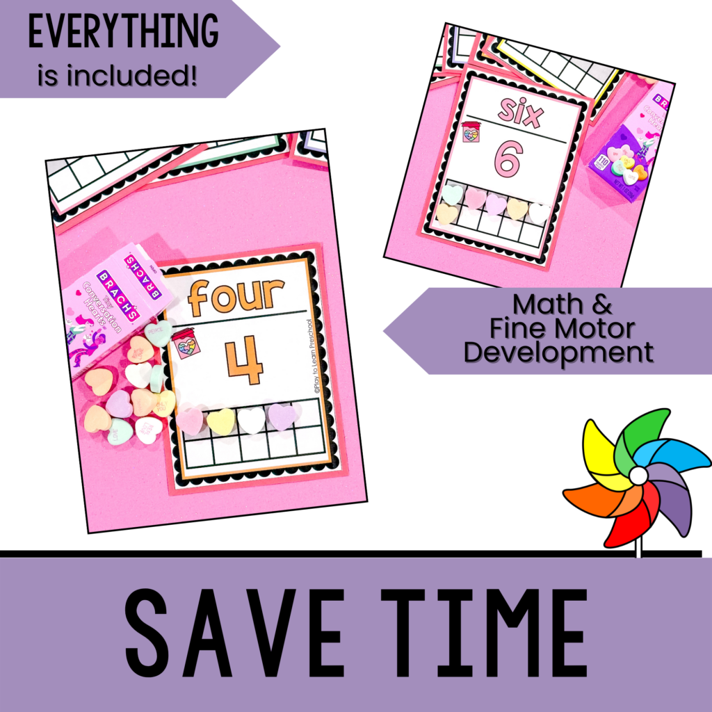 Preschool Valentine's Counting Mats - Numbers 1-20 Fun Math Activity ...