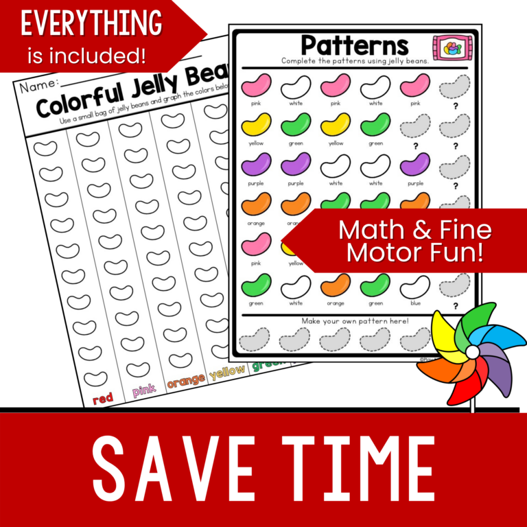 Preschool PreK Jelly Bean Fun Pack - Play to Learn Preschool
