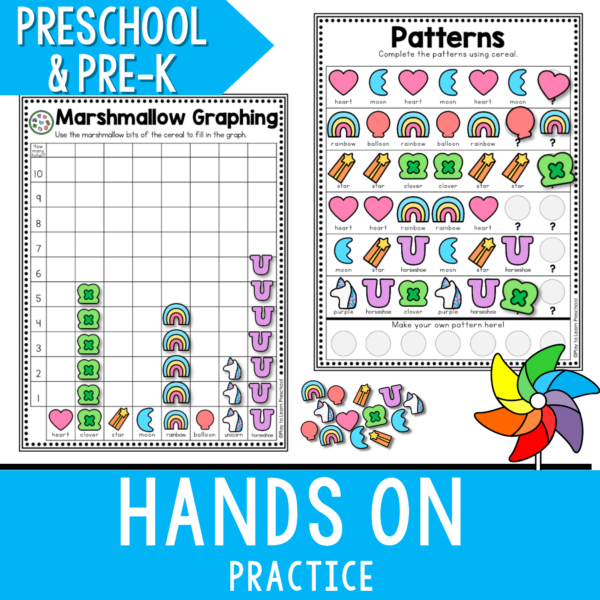 Preschool Lucky Marshmallow Cereal Math and Literacy Activities Easy ...