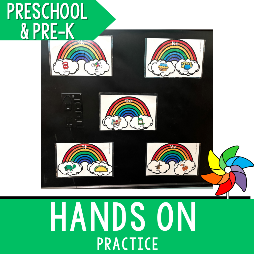 Preschool Beginning Sounds Letter Recognition – Spring Rainbow Alphabet ...