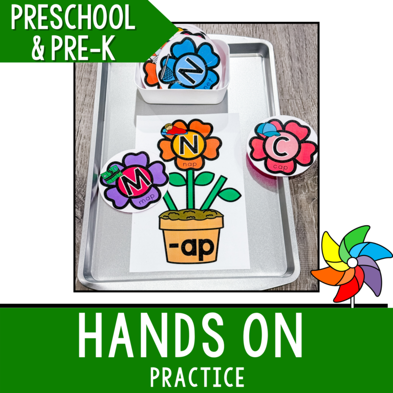 Spring Rhyming Words Activity – Hands-On Literacy for Preschool ...