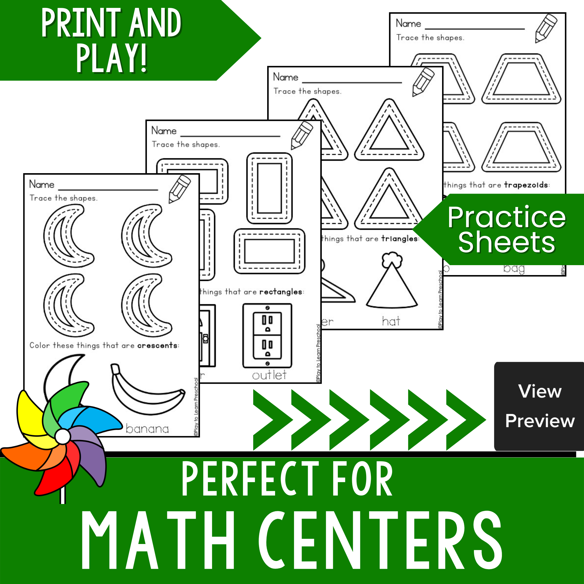 Earth Day Shape Puzzles Thumb3 - Play to Learn Preschool
