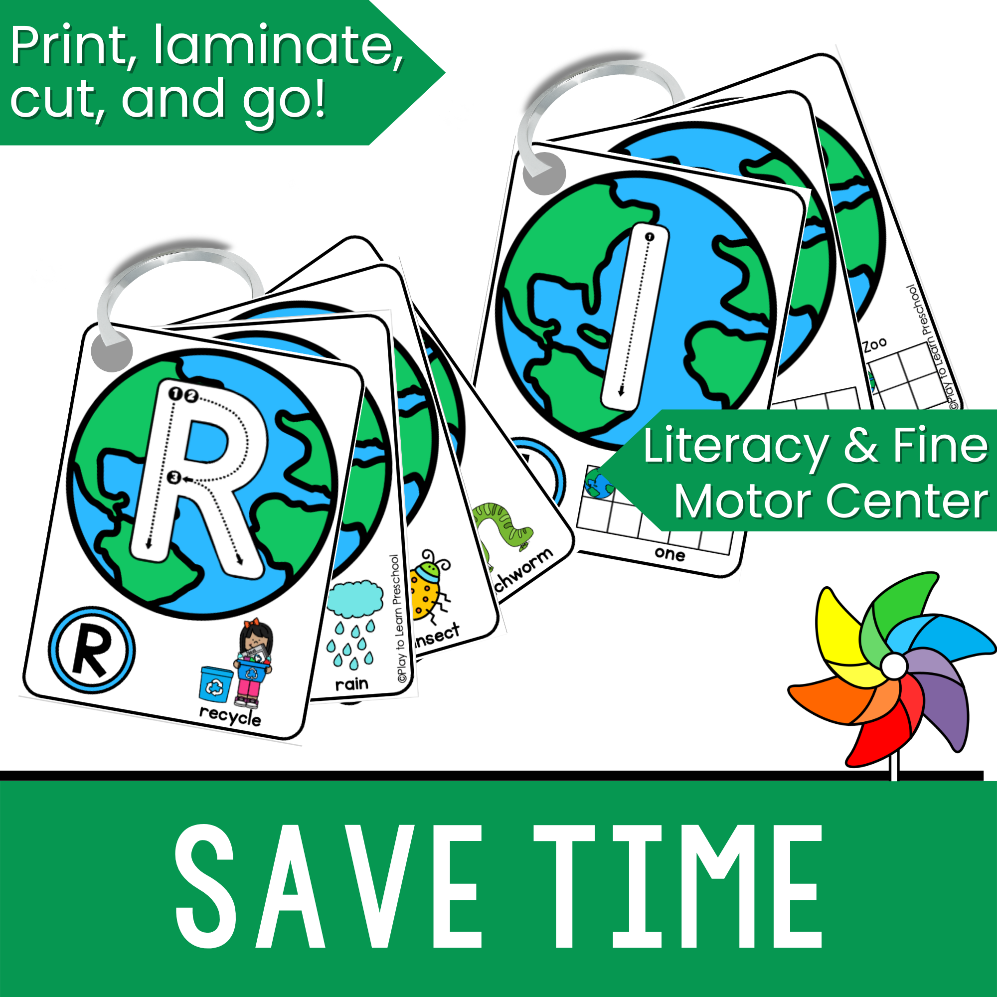 Earth Day Writing Practice Thumb2 - Play to Learn Preschool