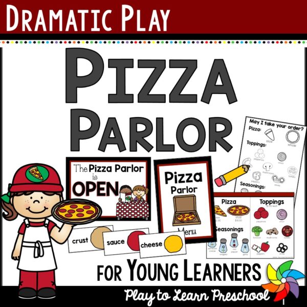 Preschool Pizza Parlor Dramatic Play Center