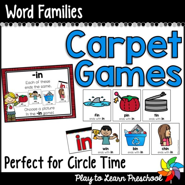 Word Families Carpet Games - Play to Learn Preschool for Circle Time