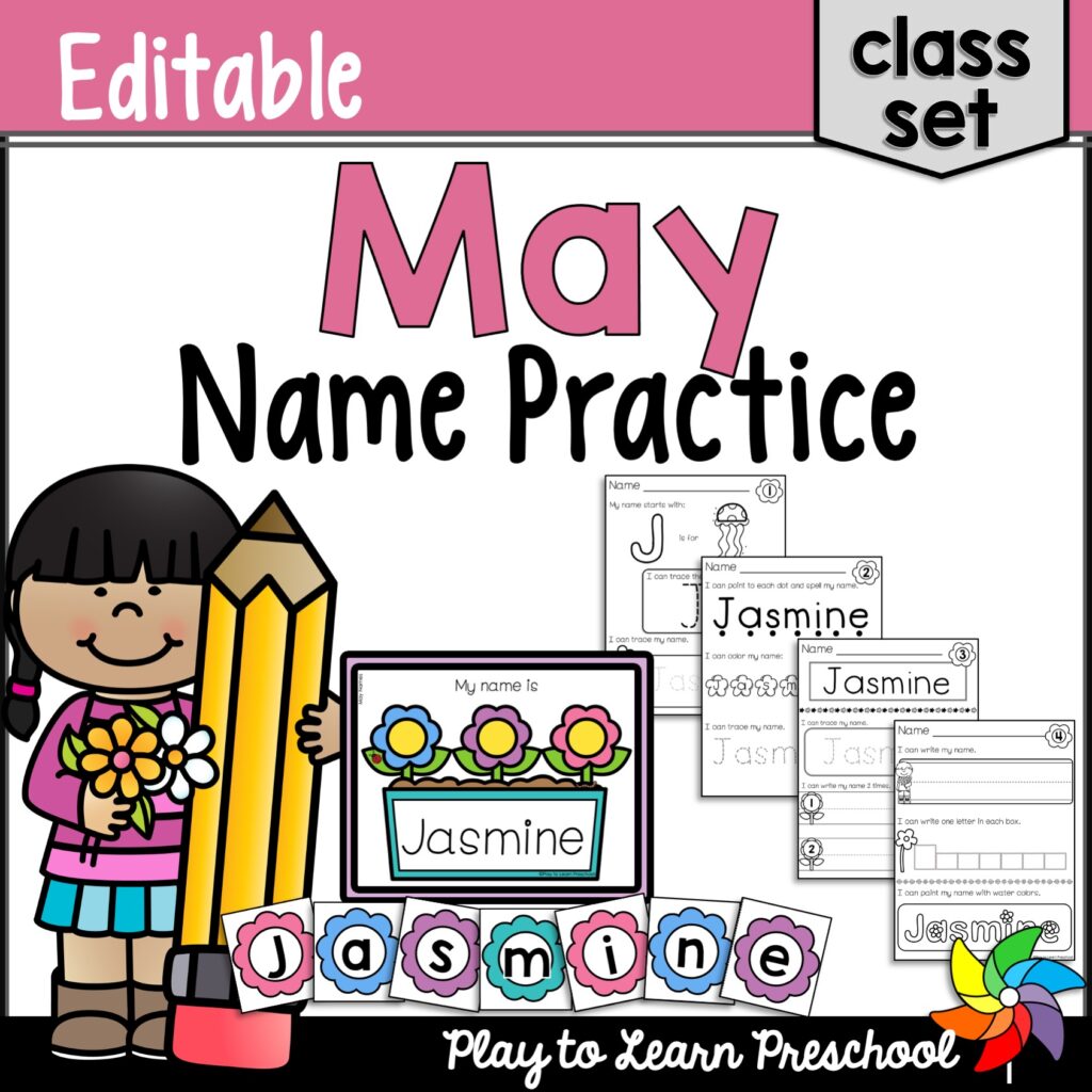 May Name Activities for Preschoolers - Play to Learn Preschool