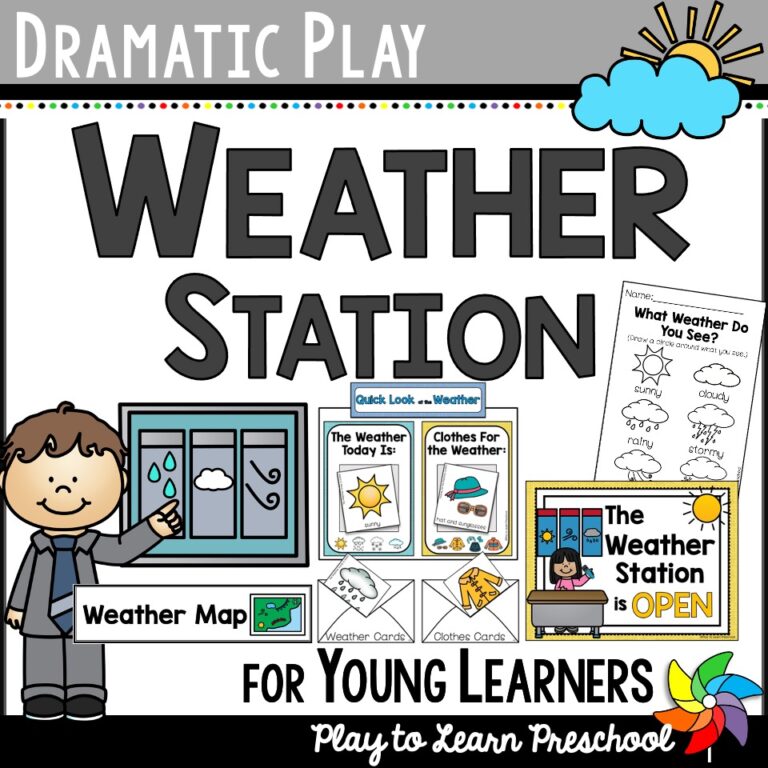 Weather Station Dramatic Play for Preschool Exploration - Play to Learn ...