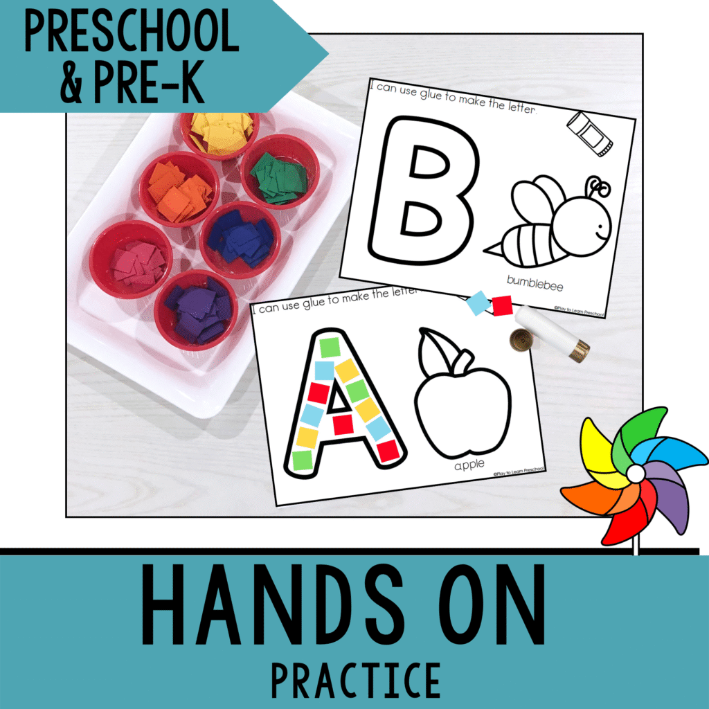 Alphabet Collage Letters - Play to Learn Preschool printable resource
