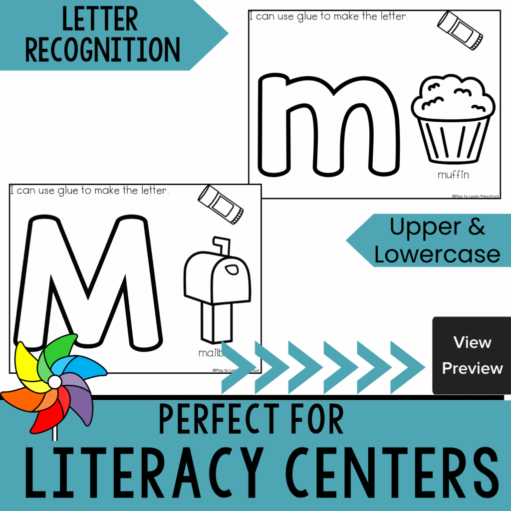 Alphabet Collage Letters - Play to Learn Preschool printable resource