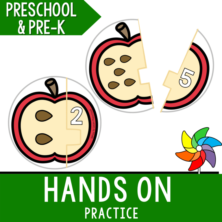 Apple Counting Games Hands-On Math Activities for Preschool and PreK ...