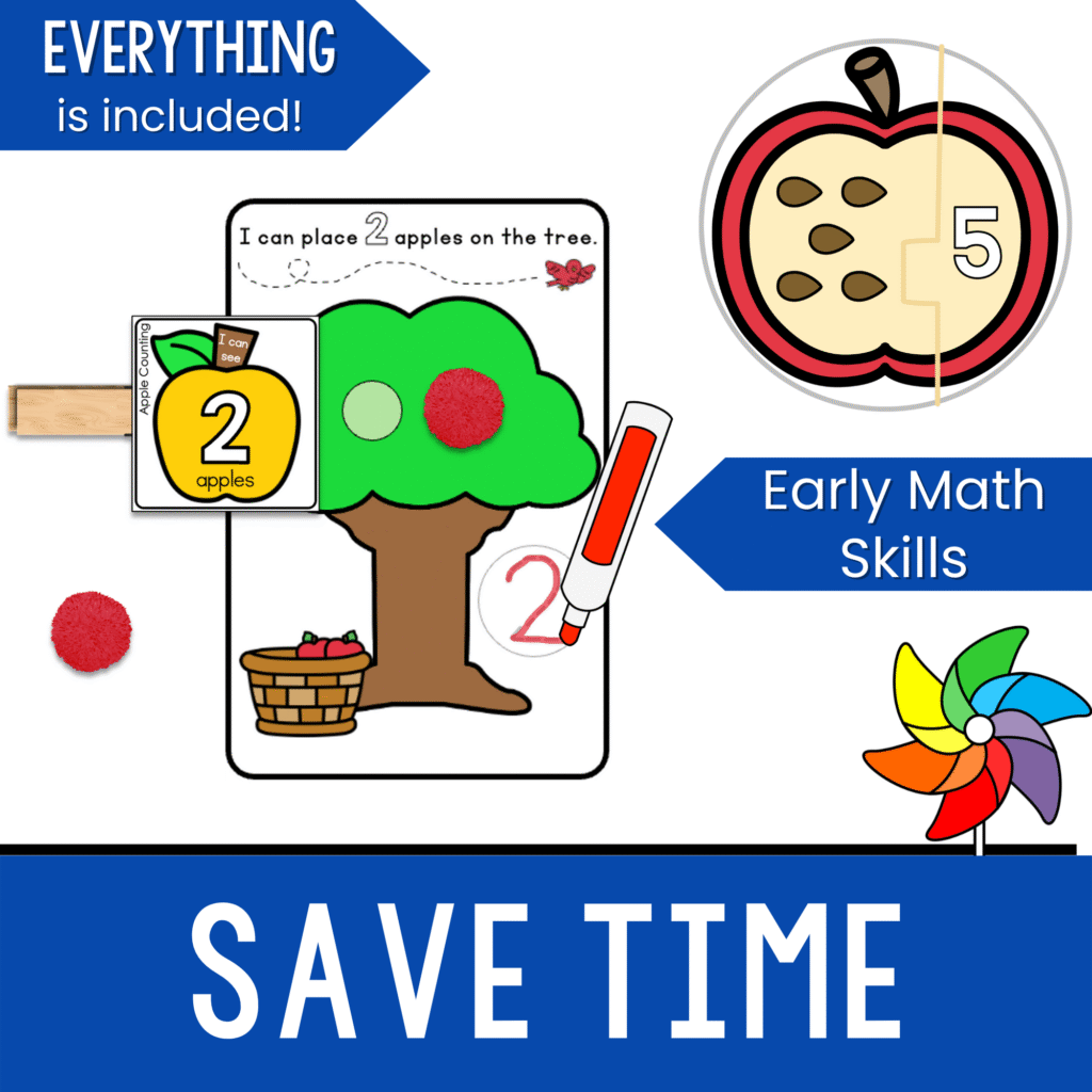 Apple Counting Games Hands-On Math Activities for Preschool and PreK ...
