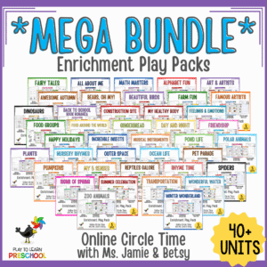 Online Circle Time Play Pack Mega Bundle - Play to Learn Preschool