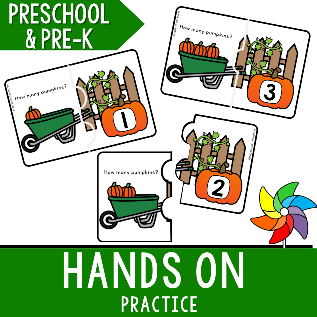 Pumpkin Counting Games Preschool Math Activities & Number Recognition ...