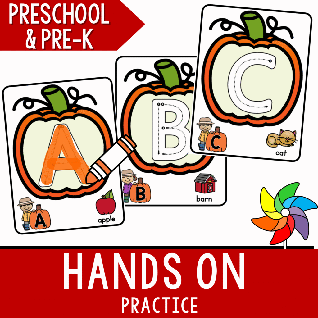 Pumpkin Writing Cards – Letter & Number Tracing Practice for Preschool ...