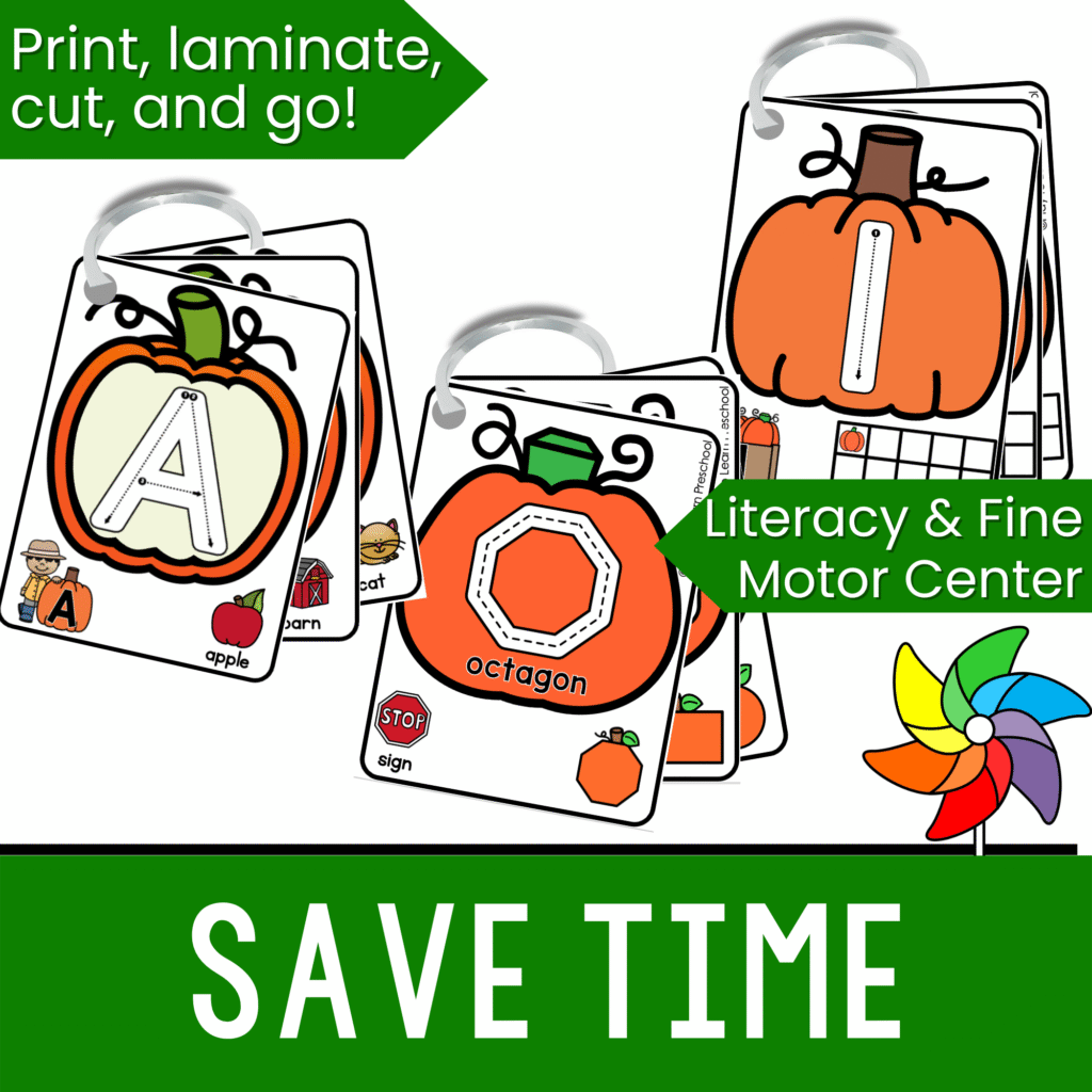 Pumpkin Writing Cards – Letter & Number Tracing Practice for Preschool ...