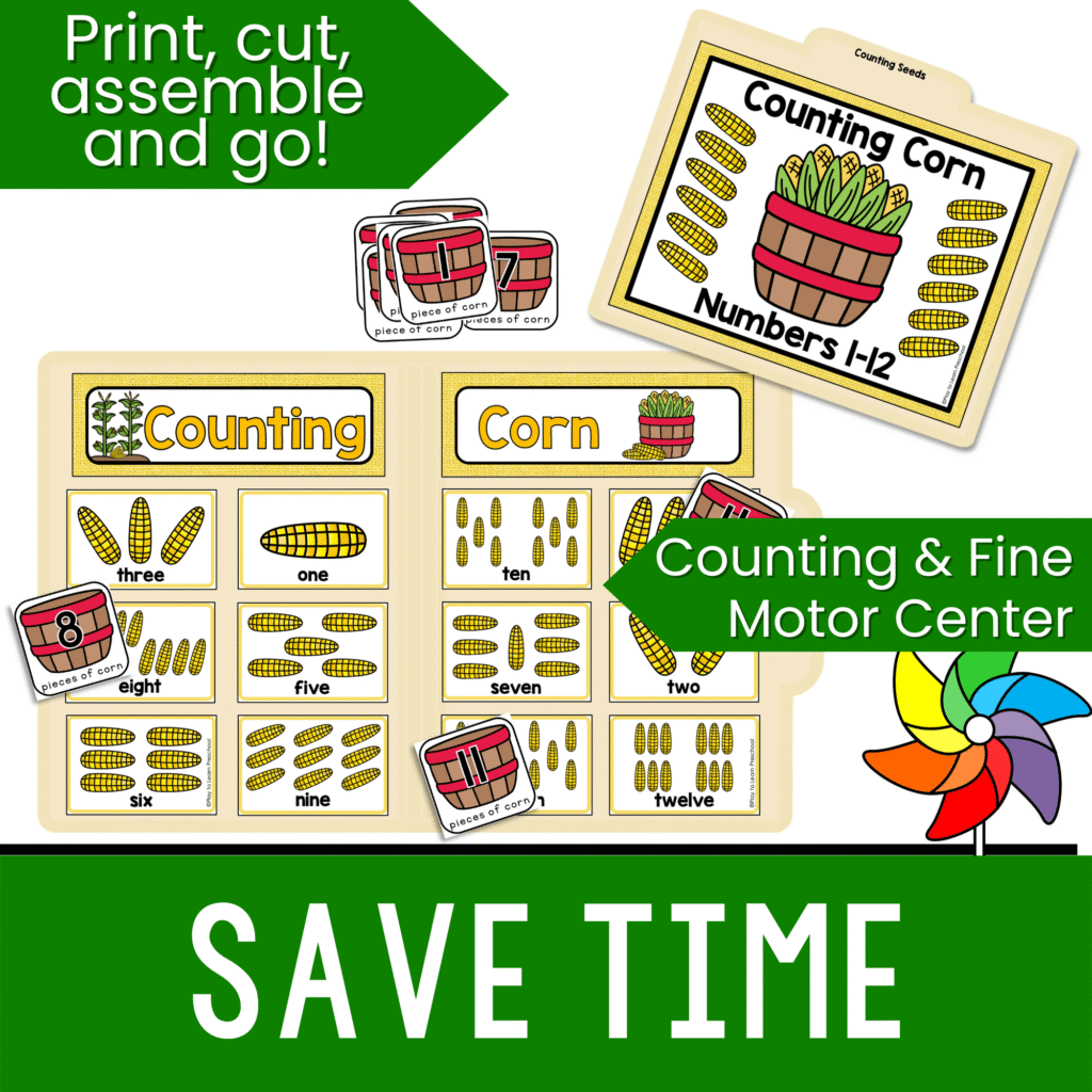 Thanksgiving Counting Games- Hands-On Math Games for Preschool & Pre-K ...