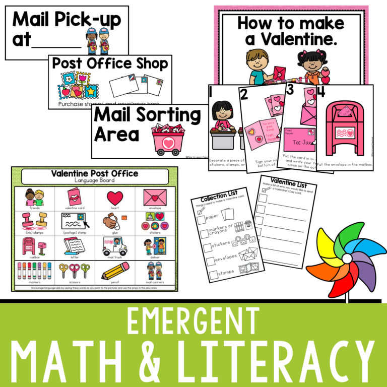 Valentine Dramatic Play Post Office Writing Center for Preschool and ...